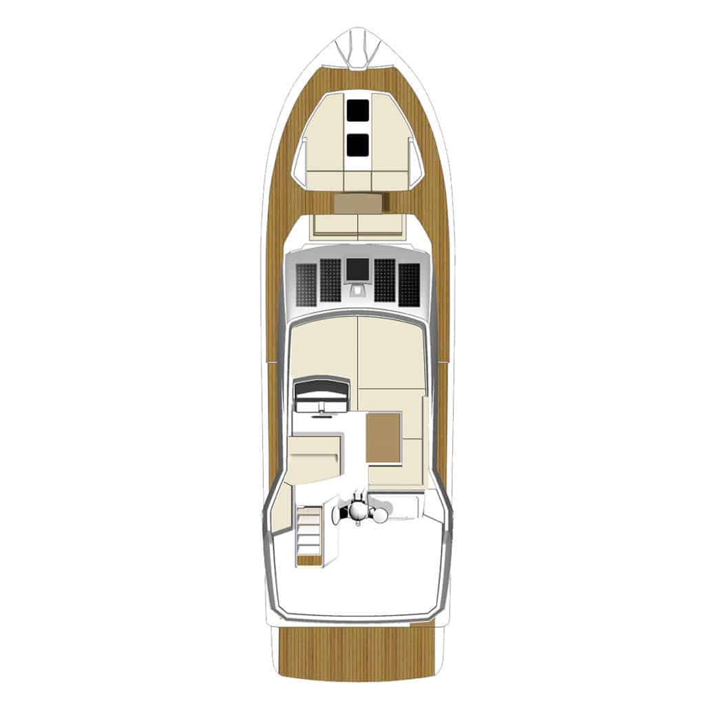 Cranchi T43 EcoTrawler - 416Wp SP series - SOLBIAN Solar